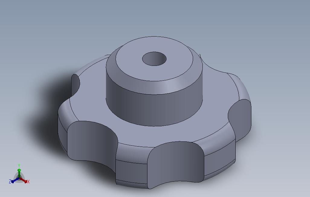 塑料旋钮solidworks 2017模型图纸免费下载 懒石网
