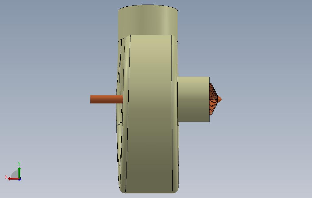 增压器（涡轮增压器）solidworks 2018模型图纸免费下载 懒石网