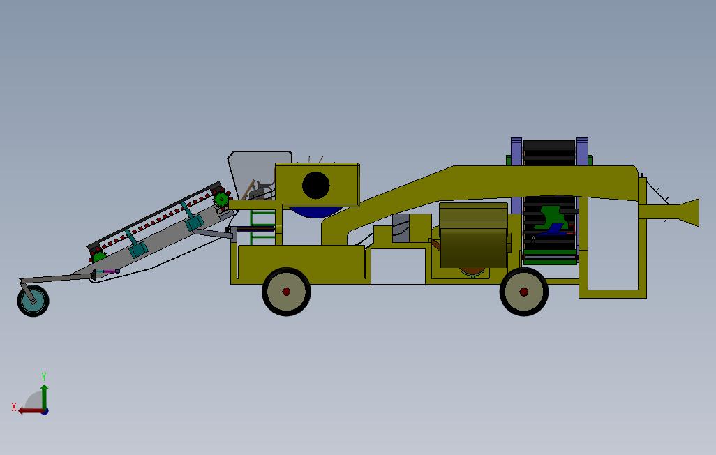 复杂的收割机3d模型solidworks设计solidworks 2013模型图纸免费下载 懒石网
