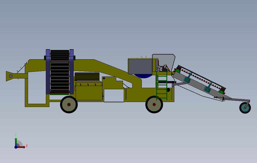 复杂的收割机3d模型solidworks设计solidworks 2013模型图纸免费下载 懒石网