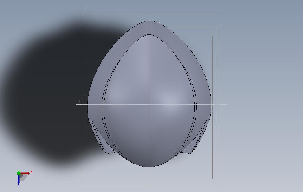 头盔外壳solidworks 2016模型图纸免费下载 懒石网