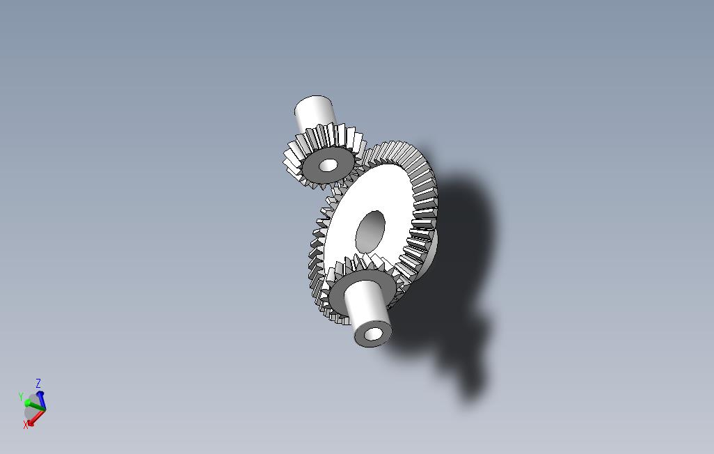 差动齿轮 Solidworks 2014 模型图纸免费下载 懒石网