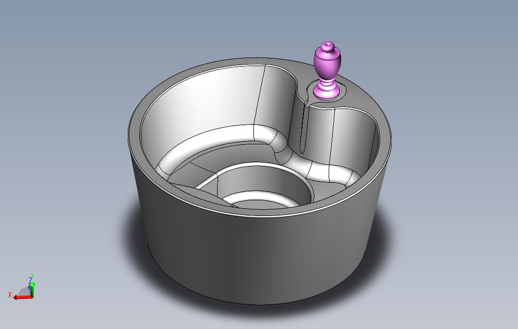 带喷泉的花岗岩按摩浴缸solidworks模型图纸免费下载 懒石网