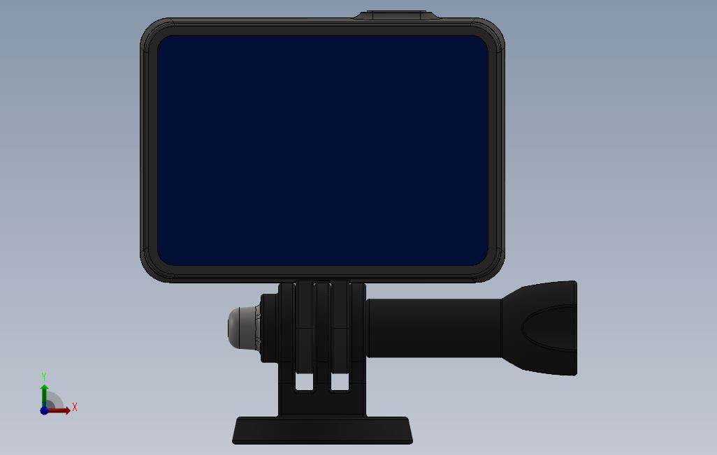 带安装的通用操作摄像机solidworks 2017模型图纸免费下载 懒石网