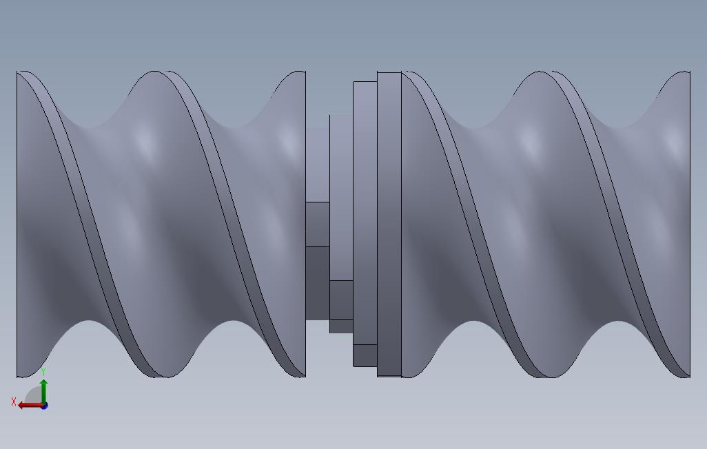 带揉合元件的挤出螺钉solidworks 2014模型图纸免费下载 懒石网