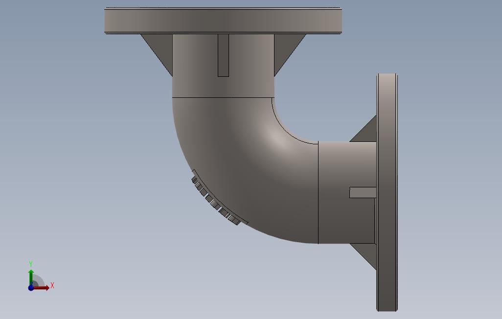 弯头设计solidworks 2018模型图纸免费下载 懒石网