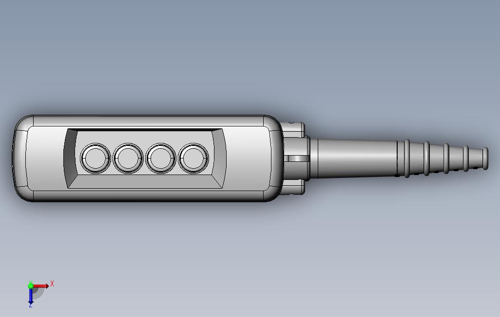 悬挂式控制台xac A 4个按钮solidworks 2009模型图纸免费下载 懒石网