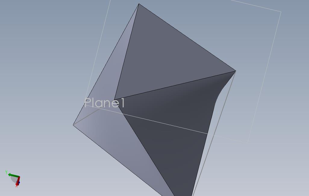 扭曲三角形立方体solidworks 2016模型图纸免费下载 懒石网