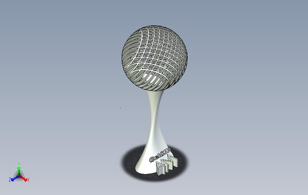 抓取卡迪奖杯217_STEP_模型图纸免费下载 – 懒石网