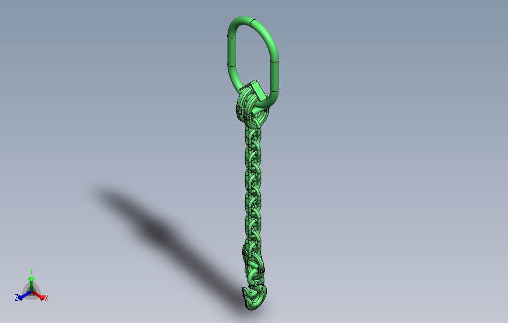 挂钩和链solidworks 2016模型图纸免费下载 懒石网