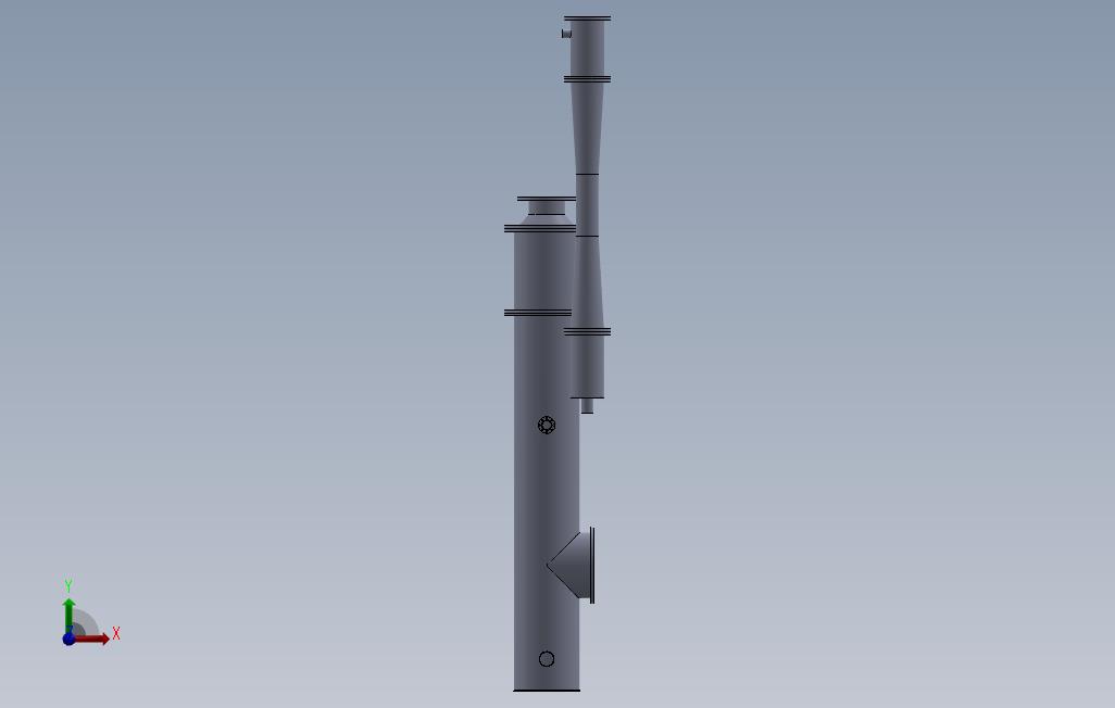 文丘里洗涤器solidworks 2013模型图纸免费下载 懒石网