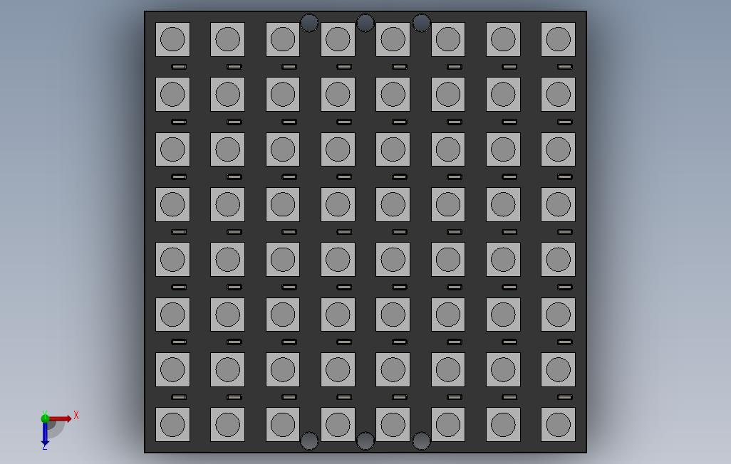 新像素Led矩阵_SOLIDWORKS 2018_模型图纸免费下载 – 懒石网