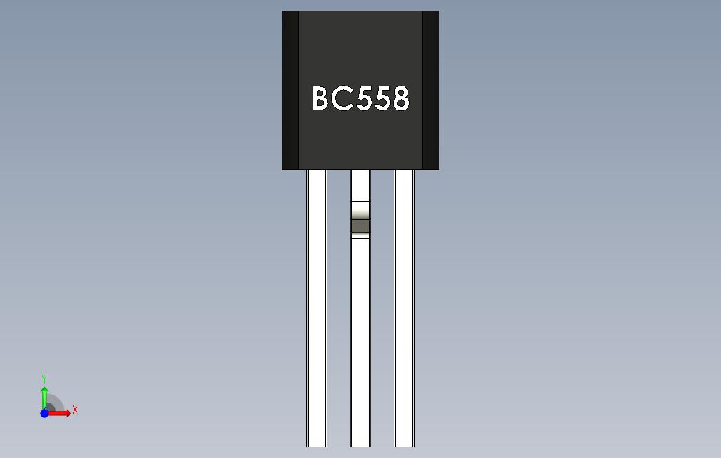 晶体管BC558_STEP_模型图纸免费下载 – 懒石网
