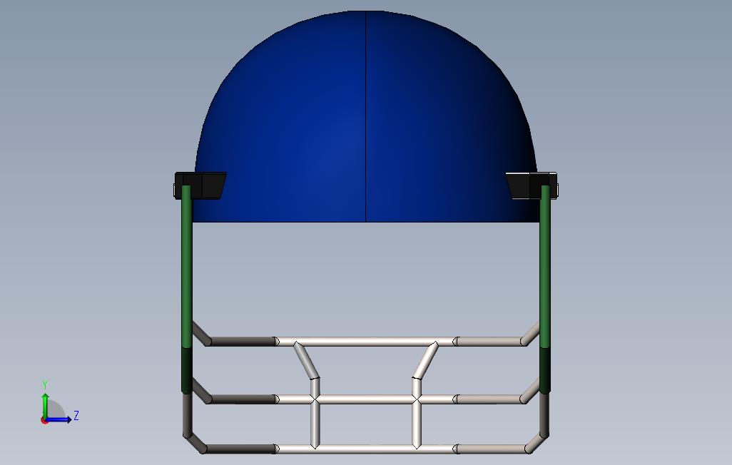 板球头盔的设计solidworks 2016模型图纸免费下载 懒石网