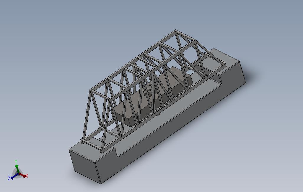 桁架桥设计_SOLIDWORKS 2011_模型图纸免费下载 – 懒石网