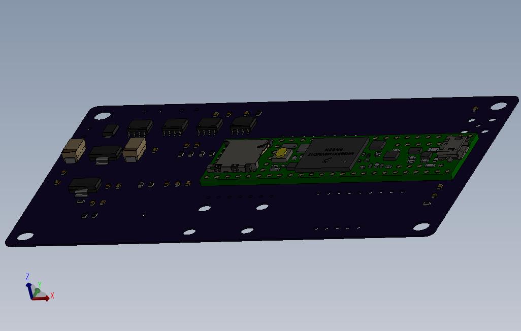 模型火箭飞行计算机pcbsolidworks 2018模型图纸免费下载 懒石网