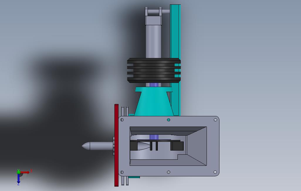 水泥封隔机叶轮壳体 Solidworks 2016 模型图纸免费下载 懒石网
