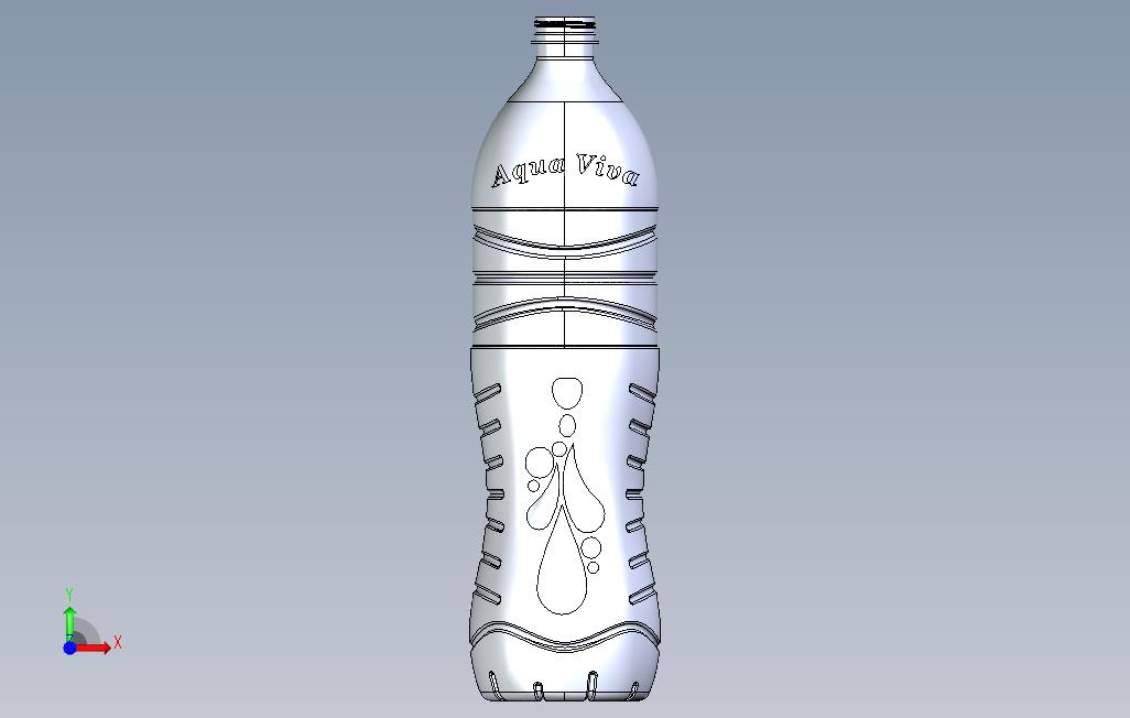 水瓶1.5LPET_STEP_模型图纸免费下载 – 懒石网