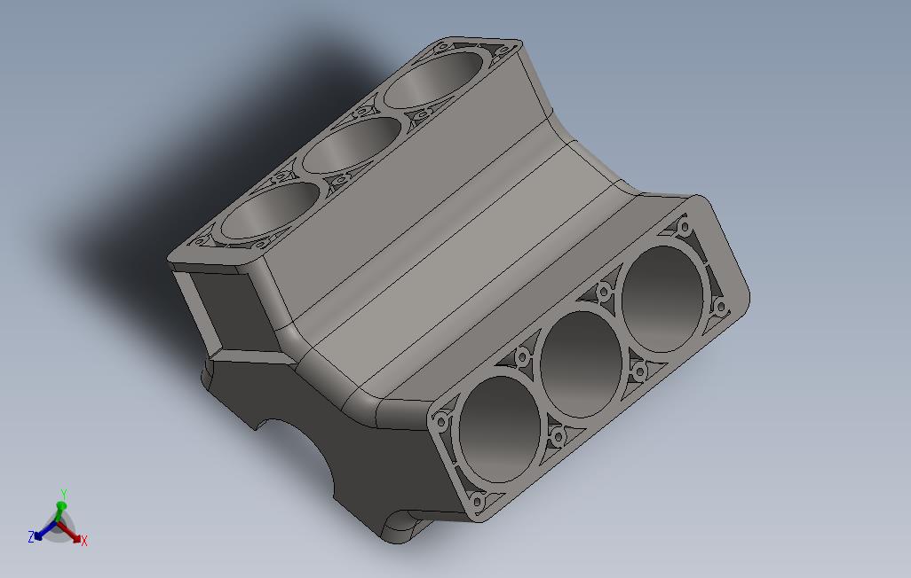 汽车发动机缸体solidworks 2012模型图纸免费下载 懒石网