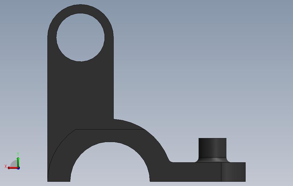 灰色铸铁支架solidworks 2015模型图纸免费下载 懒石网