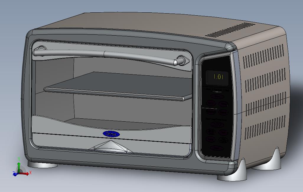 烤面包机 烤箱solidworks 2012模型图纸免费下载 懒石网