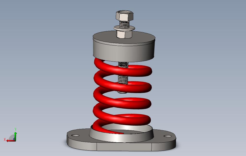 用于惯性基座的威科弹簧solidworks 2013模型图纸免费下载 懒石网
