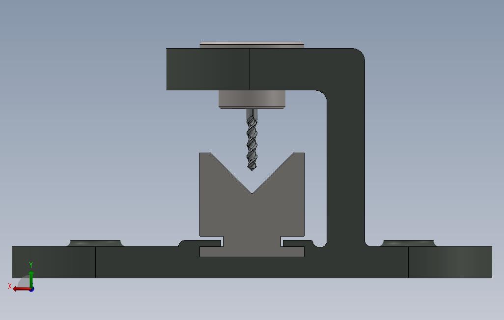 用于轴和管道的钻孔夹具solidworks 2018模型图纸免费下载 懒石网