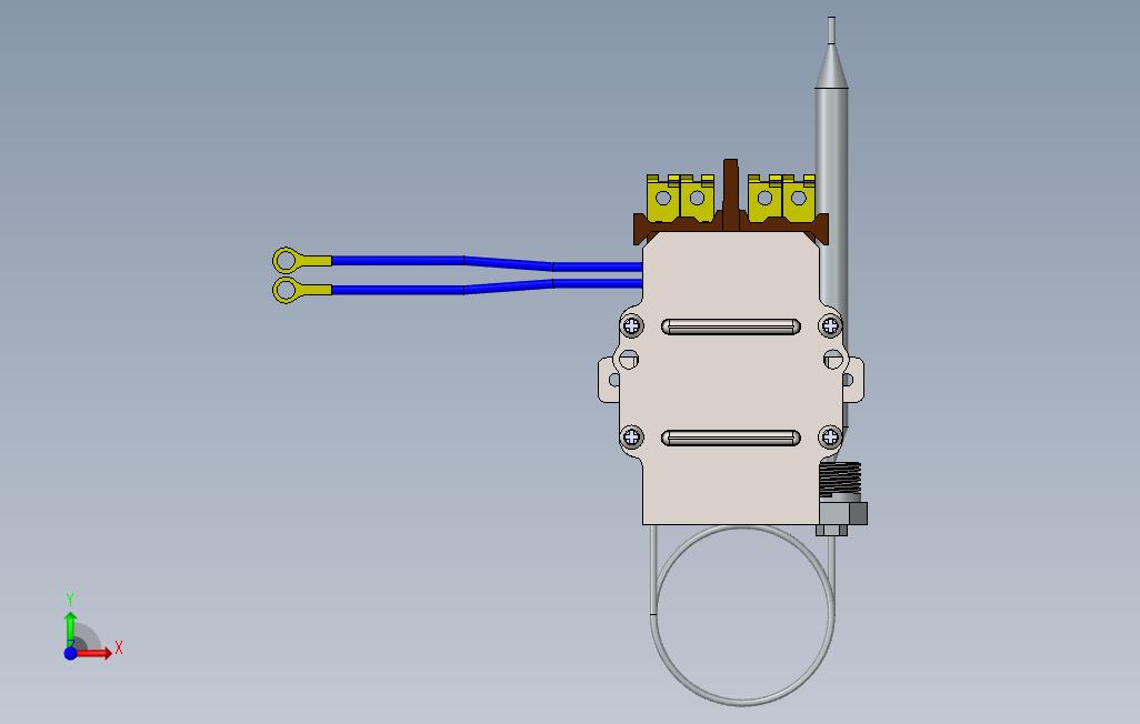 电动恒温器solidworks 2017模型图纸免费下载 懒石网