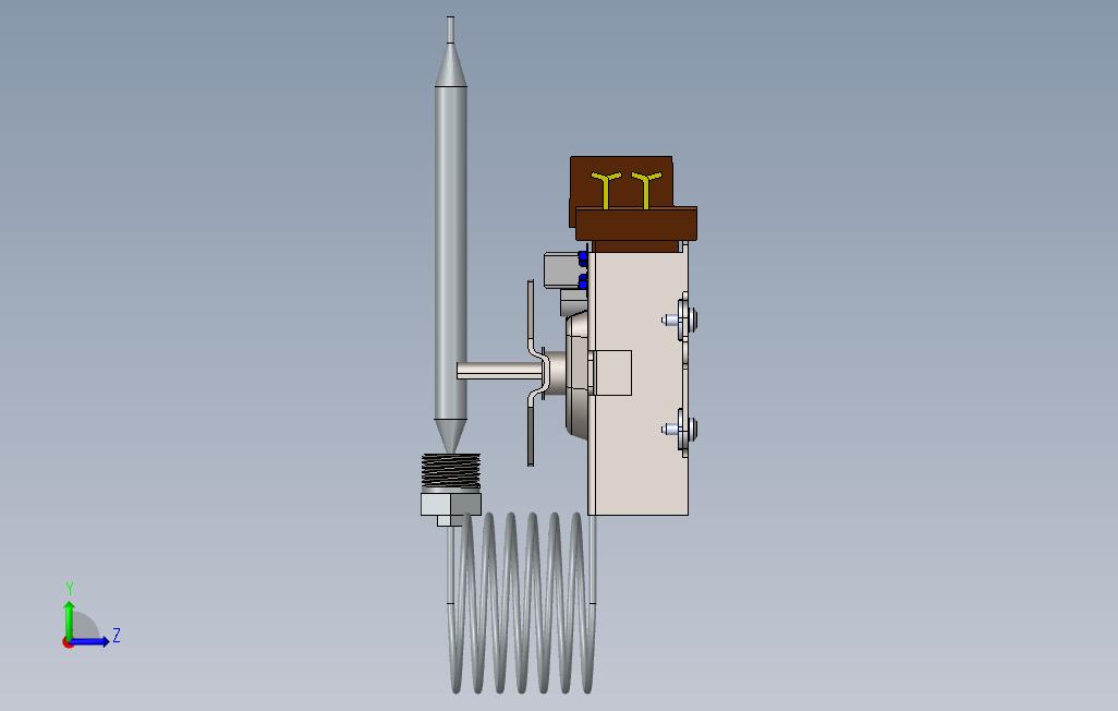 电动恒温器solidworks 2017模型图纸免费下载 懒石网