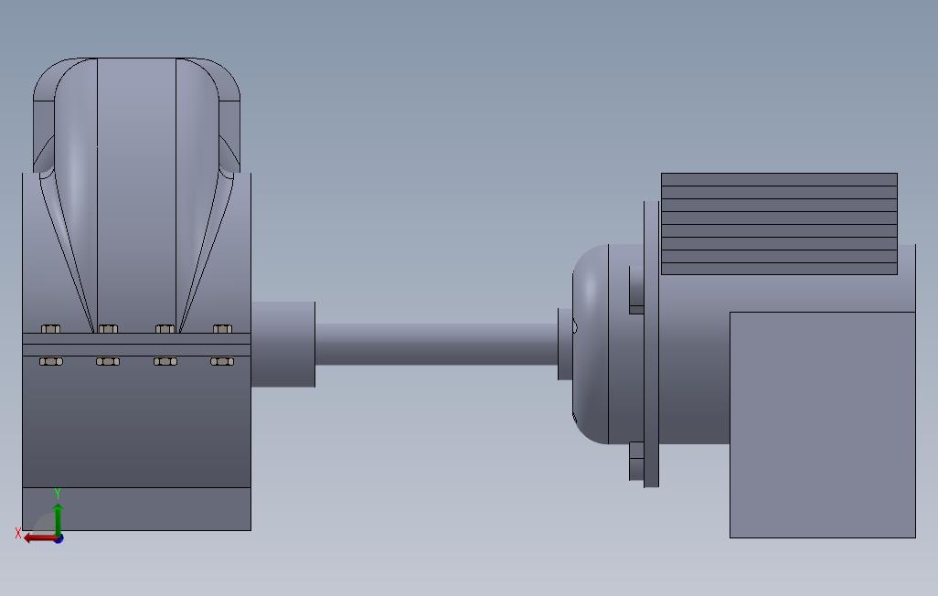 电机鼓风机组件solidworks 2013模型图纸免费下载 懒石网