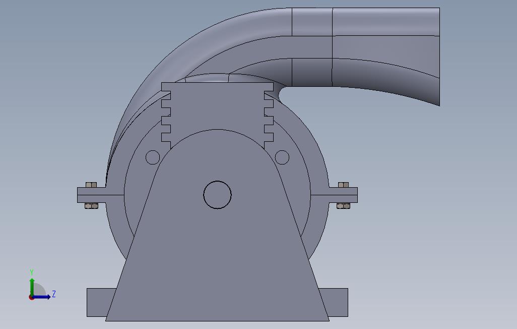 电机鼓风机组件solidworks 2013模型图纸免费下载 懒石网