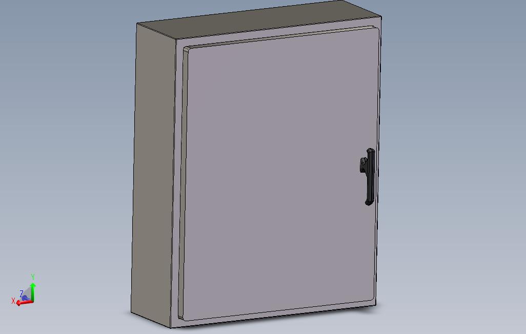 电气面板机柜solidworks 2014模型图纸免费下载 懒石网