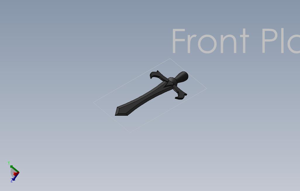 神秘之剑_SOLIDWORKS 2016_模型图纸免费下载 – 懒石网