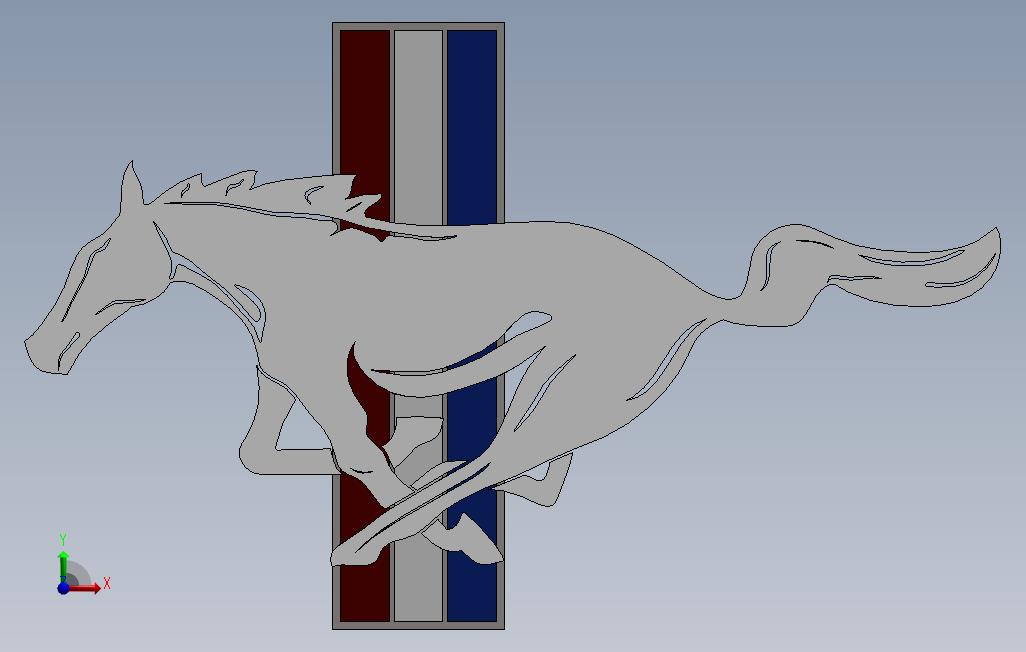 福特野马标志__模型图纸免费下载 – 懒石网