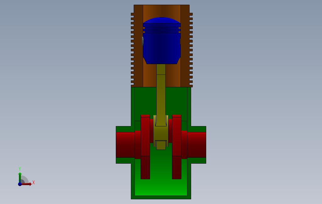 简单引擎solidworks 2017模型图纸免费下载 懒石网