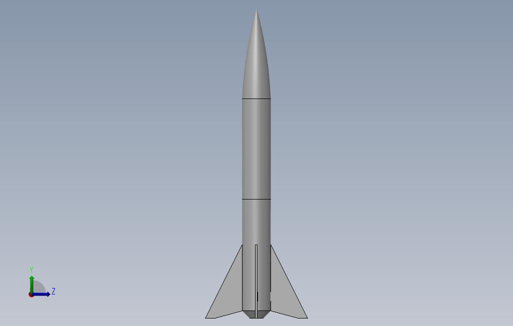 简单模型火箭solidworks 2018模型图纸免费下载 懒石网