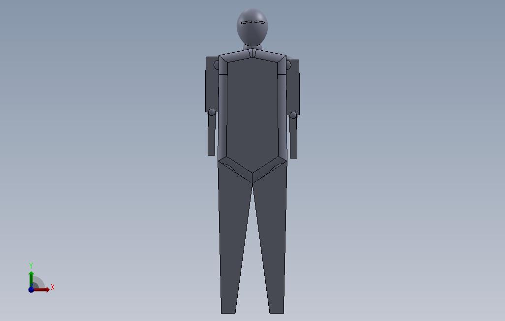 简单的人体模型solidworks 2012模型图纸免费下载 懒石网