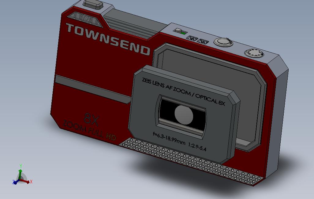 简单的照相机设计solidworks 2012模型图纸免费下载 懒石网