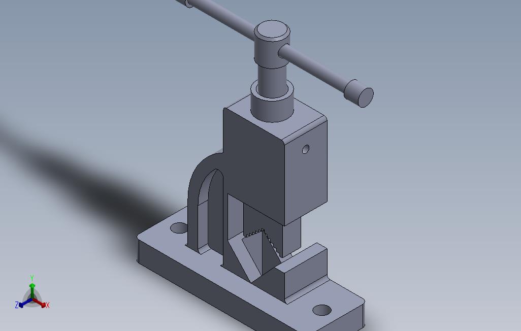 管虎钳装配设计solidworks 2017模型图纸免费下载 懒石网