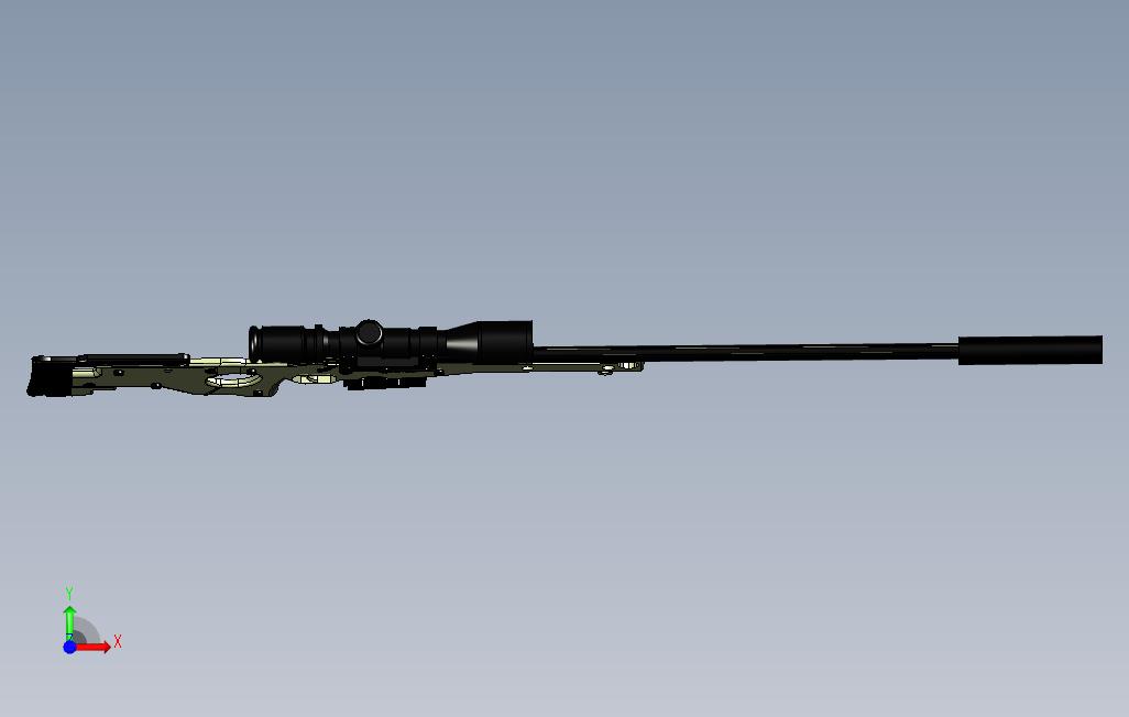 精确度国际北极战AWM狙击手_STEP_模型图纸免费下载 – 懒石网