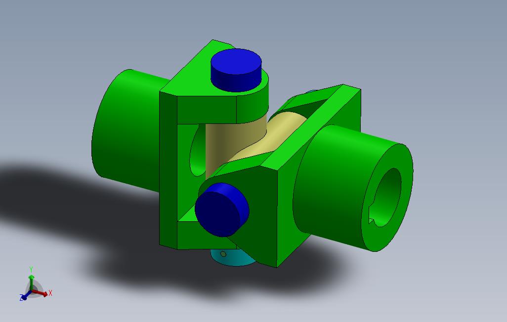 胡克耦合_SOLIDWORKS 2013_模型图纸免费下载 – 懒石网