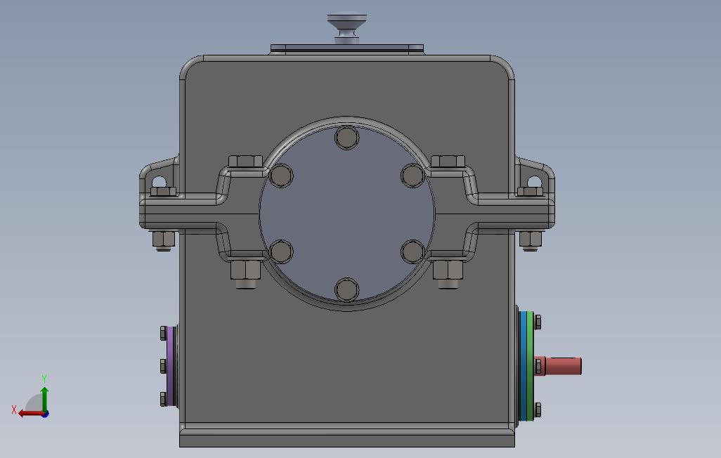 蠕虫齿轮减速器无齿solidworks 2012模型图纸免费下载 懒石网
