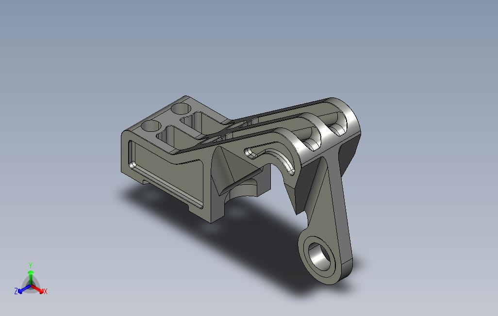 襟翼轴承支架_STEP_模型图纸免费下载 – 懒石网