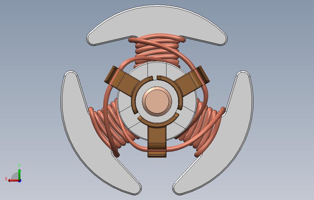 转子（带线圈接线）solidworks 2016模型图纸免费下载 懒石网