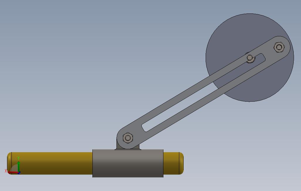 连杆和曲柄系统。solidworks 2013模型图纸免费下载 懒石网