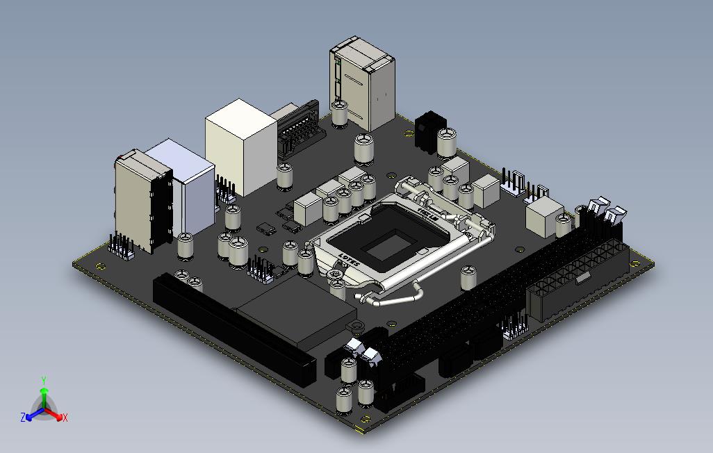 迷你ITX主板_STEP_模型图纸免费下载 – 懒石网
