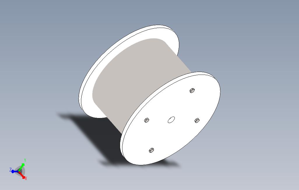 钢丝绳卷筒solidworks 2017模型图纸免费下载 懒石网