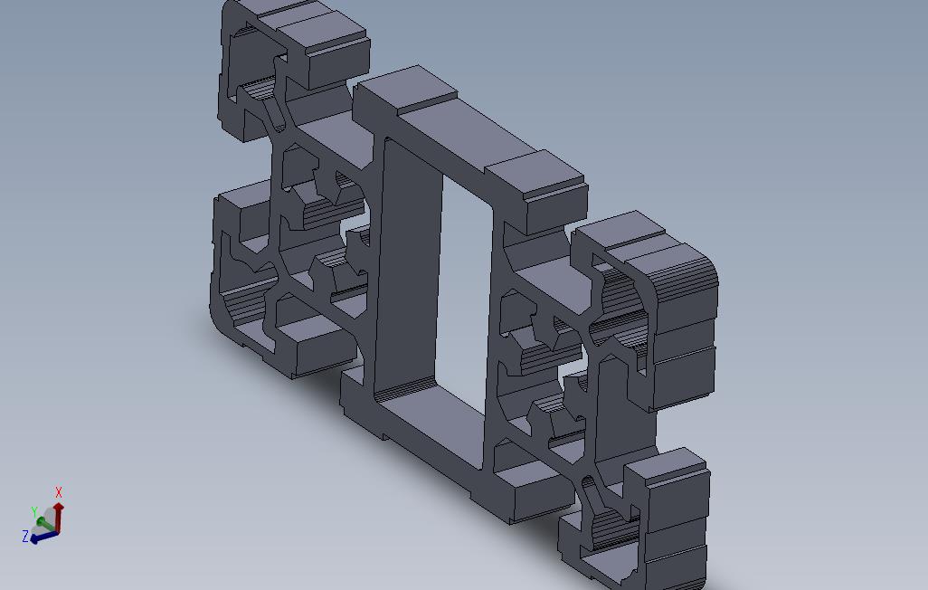 铝型材 结构1x5mmsolidworks 2015模型图纸免费下载 懒石网