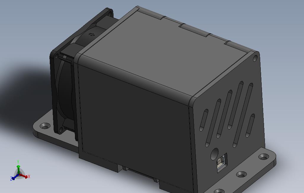 马斯洛可编程逻辑控制器外壳solidworks 2014模型图纸免费下载 懒石网