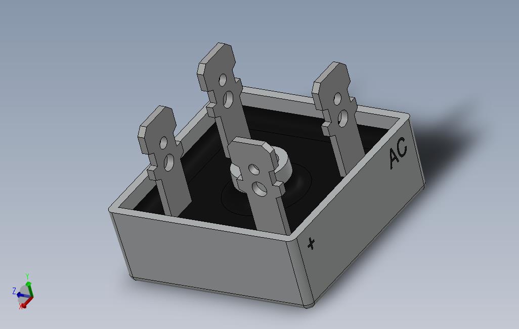 5akbpc511v金属外壳单相二极管桥接整流器solidworks 2015模型图纸免费下载 懒石网